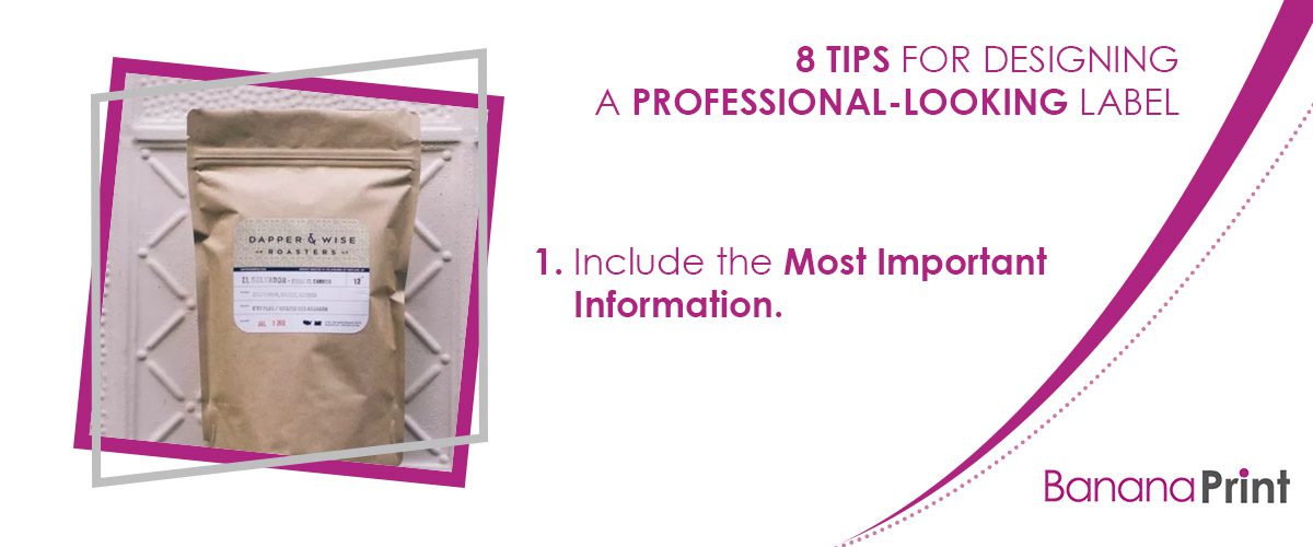 Design a Label in 9 Easy Steps | Graphic Design Help by Banana Print